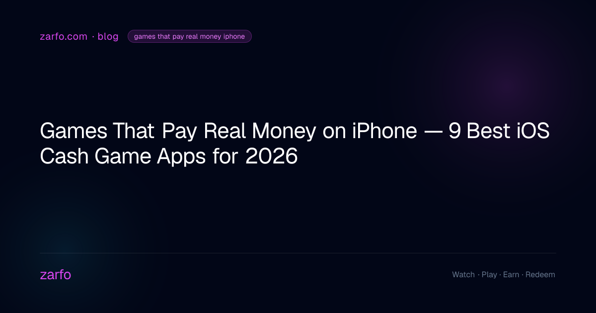 Games That Pay Real Money on iPhone — 9 Best iOS Cash Game Apps for ...