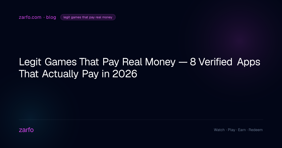 Legit Games That Pay Real Money — 8 Verified Apps That Actually Pay in ...